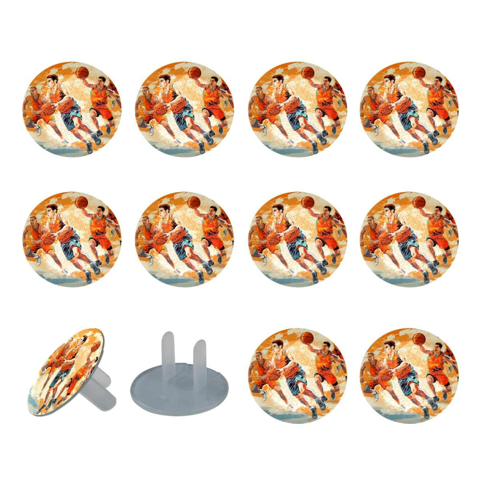 12 Pack Basketball Outlet Covers Baby Proofing | Safe Electric Plug ...
