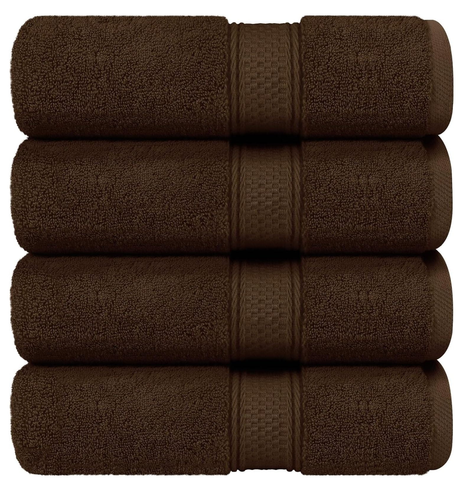 12 Pack Bath Towels Set, (27 x 54 Inches) 100% Ring Spun Cotton, Quick ...