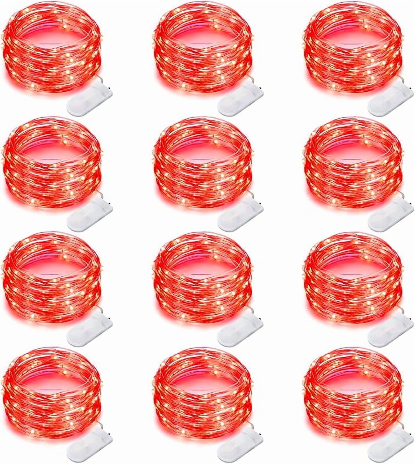 12 Pack Battery Operated Fairy String Lights 7 Feet 20 Led Waterproof ...