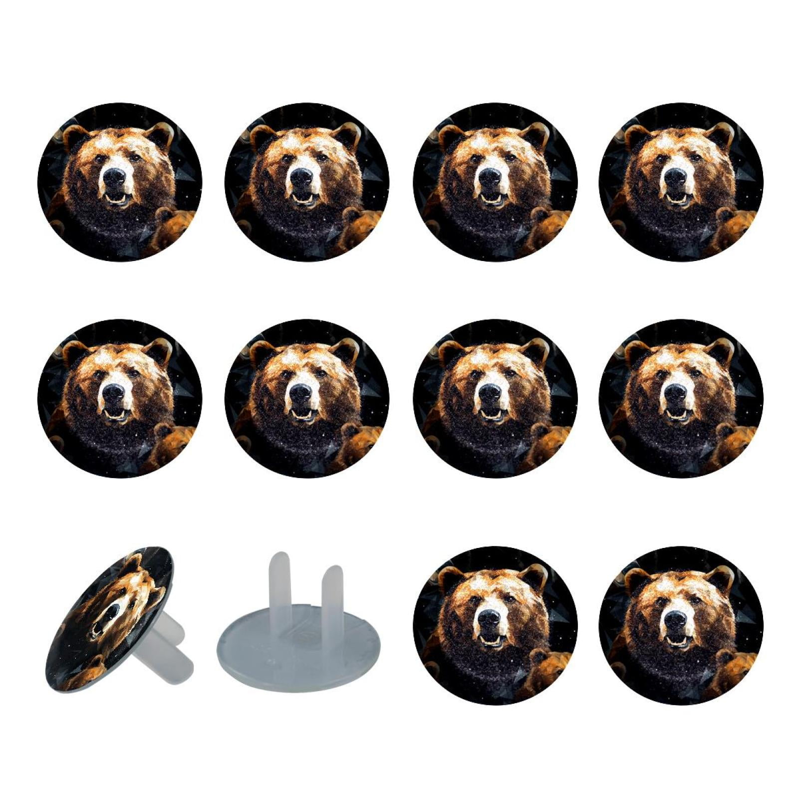12 Pack Bear Outlet Covers Baby Proofing | Safe Electric Plug ...