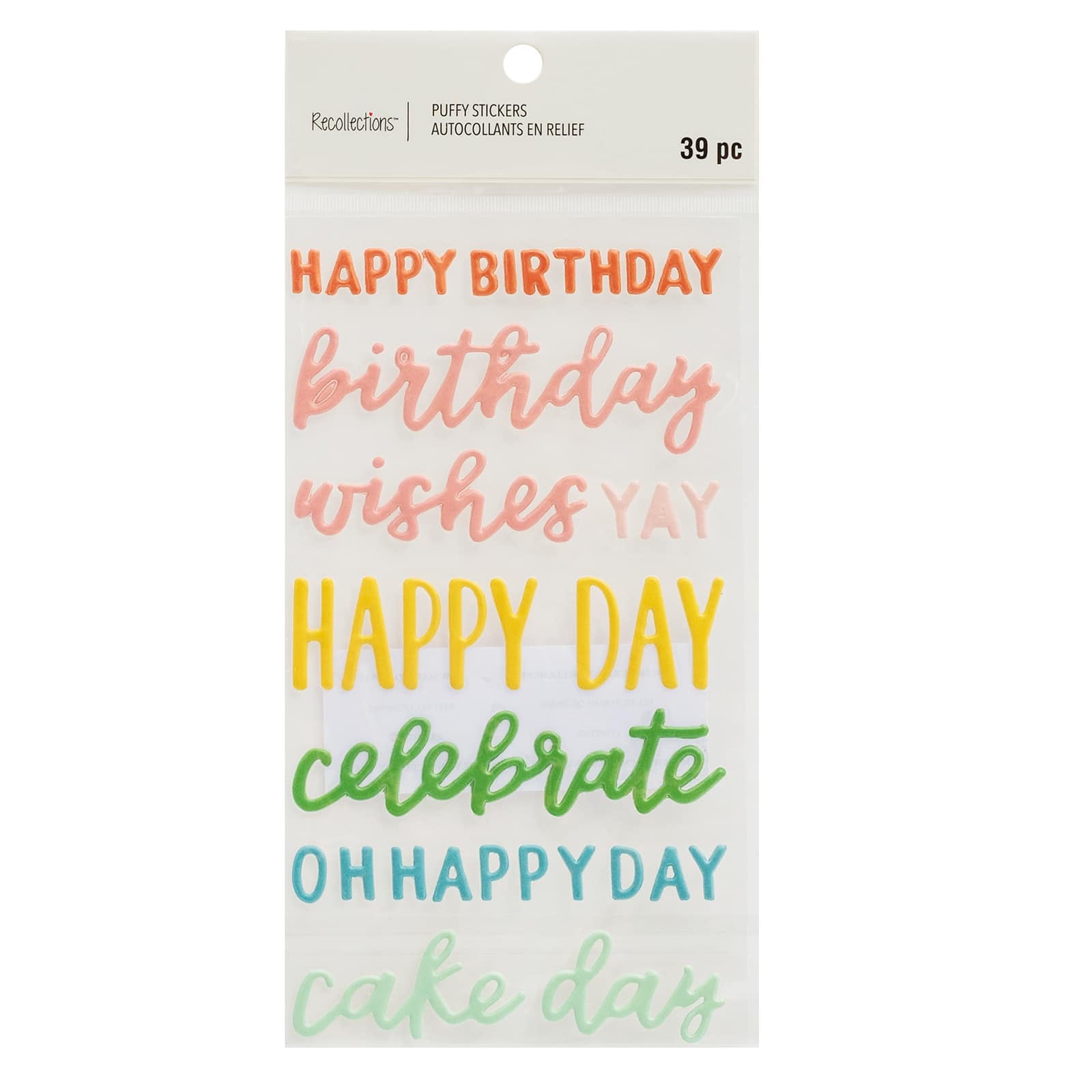 Recollections Birthday Wishes Stickers, 12 Pack - Walmart.com