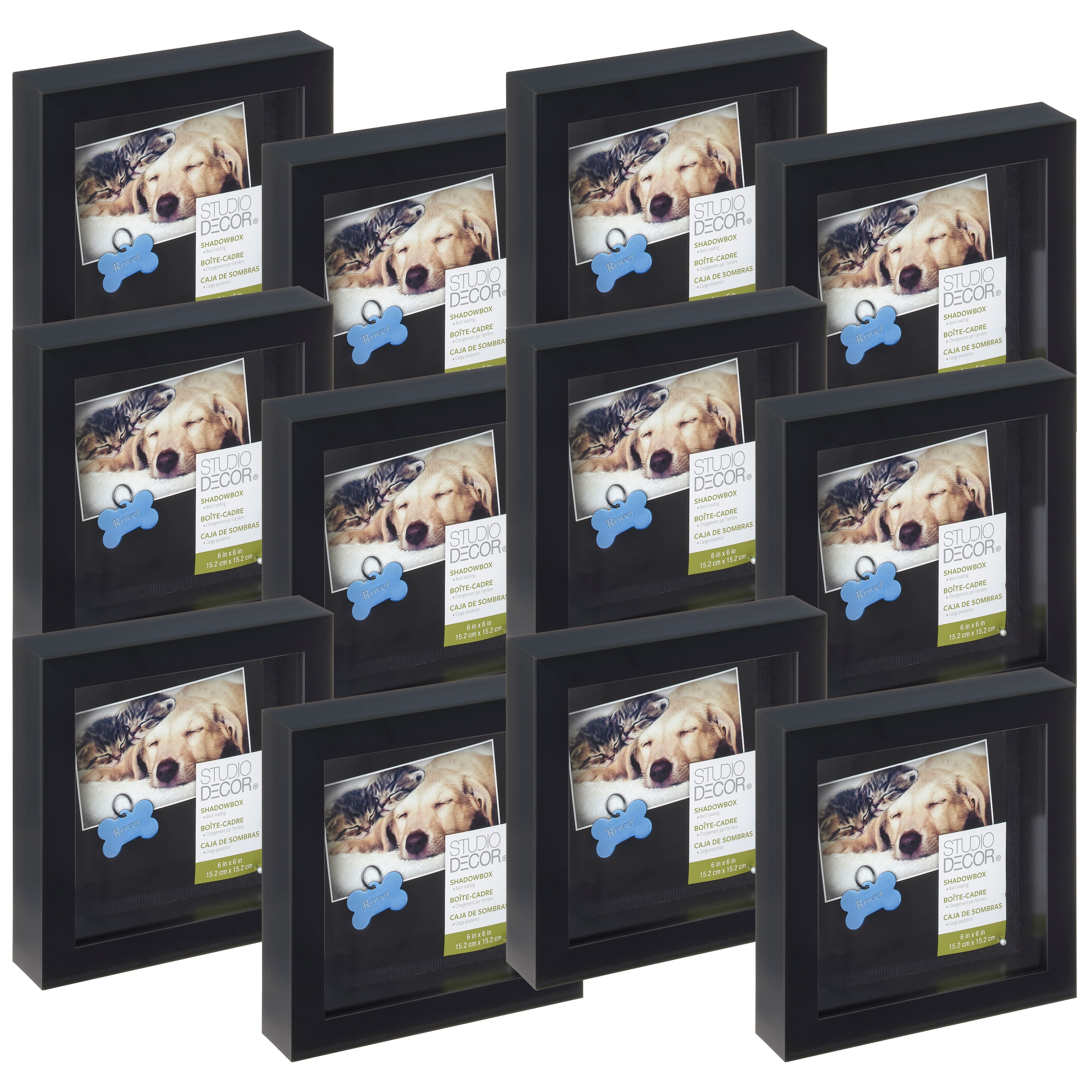 12 Pack: Black 6" x 6" Shadow Box by Studio Décor® - Walmart.com