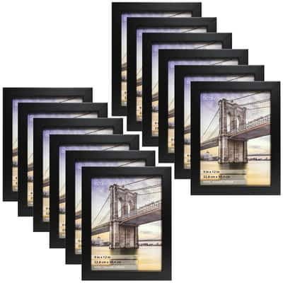 12 Pack: Black Flat Frame - Home by Studio Decor - Walmart Business ...