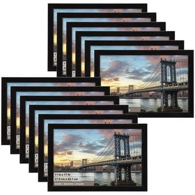 12 Pack: Black Flat Frame - Home by Studio Decor - Walmart.com