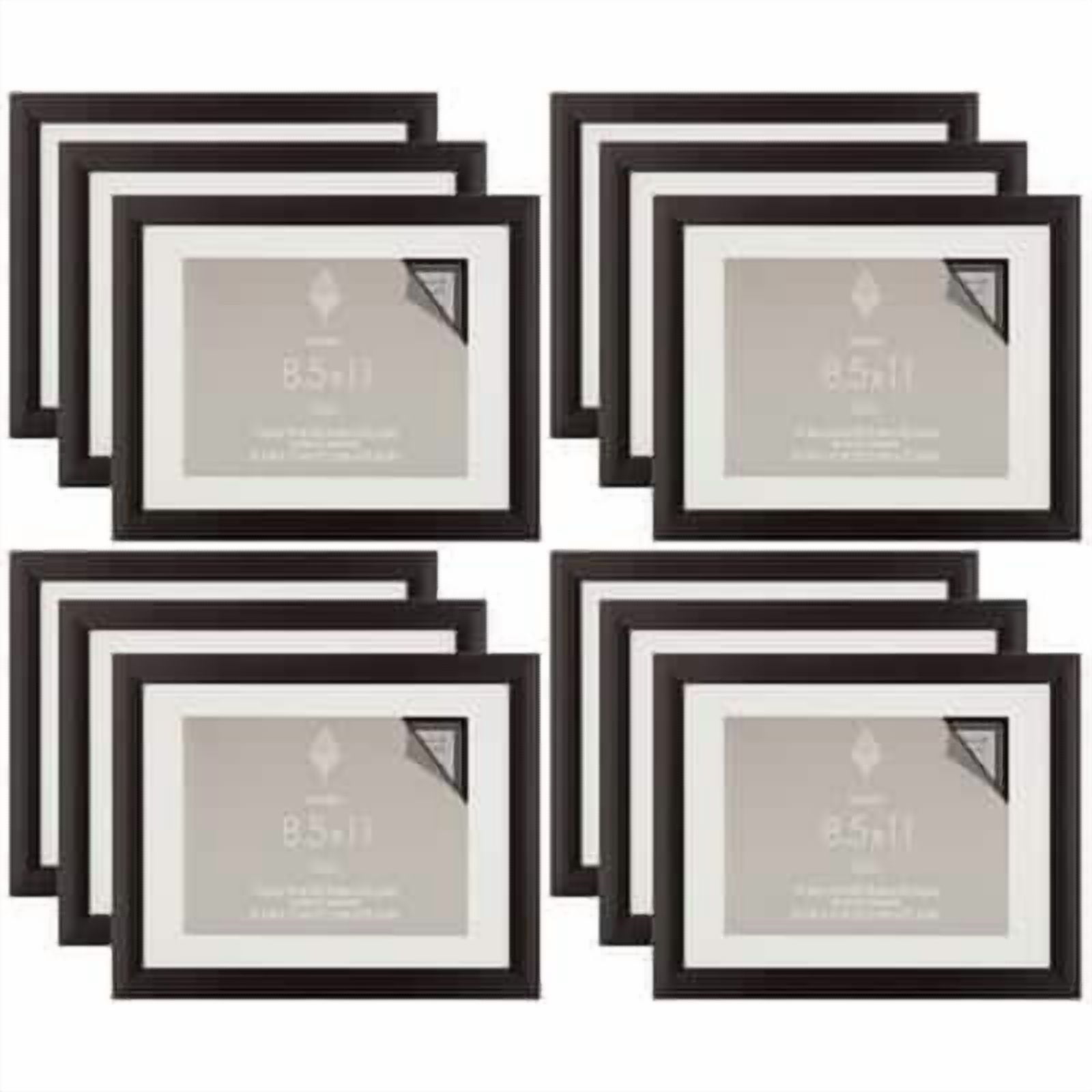 12 Pack: Black Frame With Mat - Aspect by Studio Décor® - Walmart.com