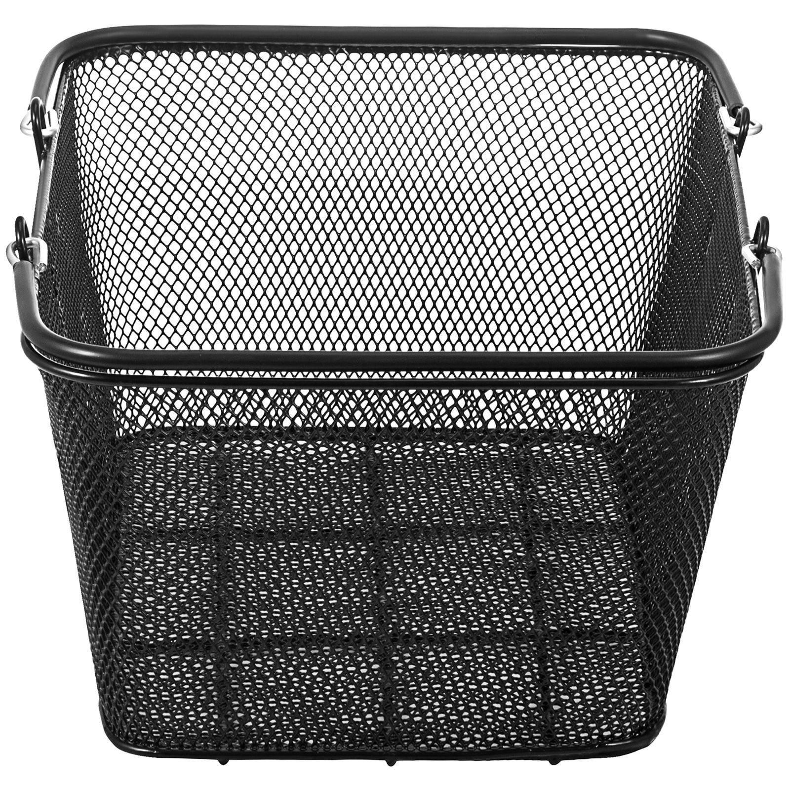 12 Pack Black Metal Shopping Baskets with Handles, convenient Wire Mesh ...