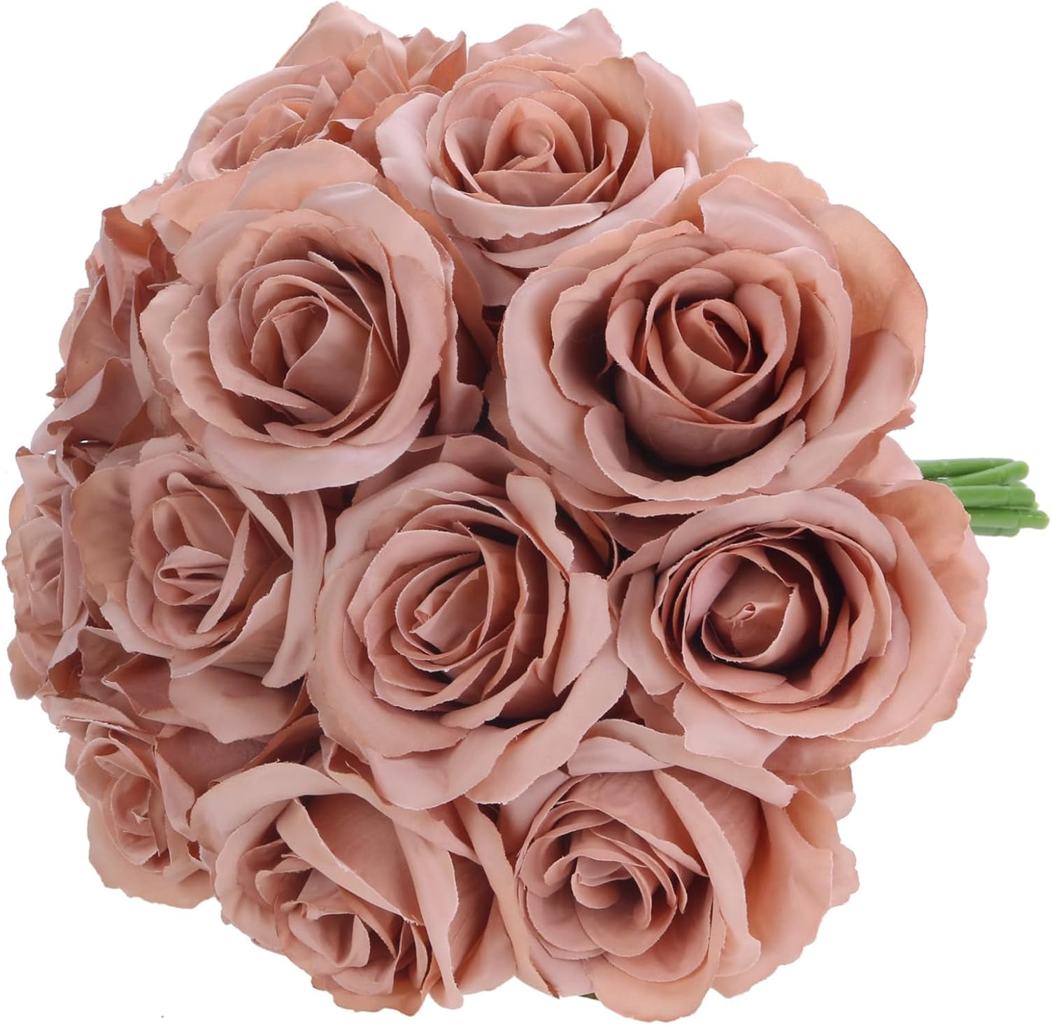 12 Pack Black Roses Artificial Flowers with Stems Fake Silk Black Rose ...