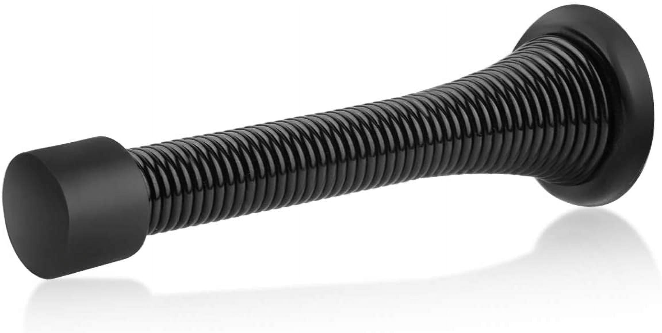 12 Pack Black Spring Door Stops,3-1/8" Heavy Duty - Flexible Door ...