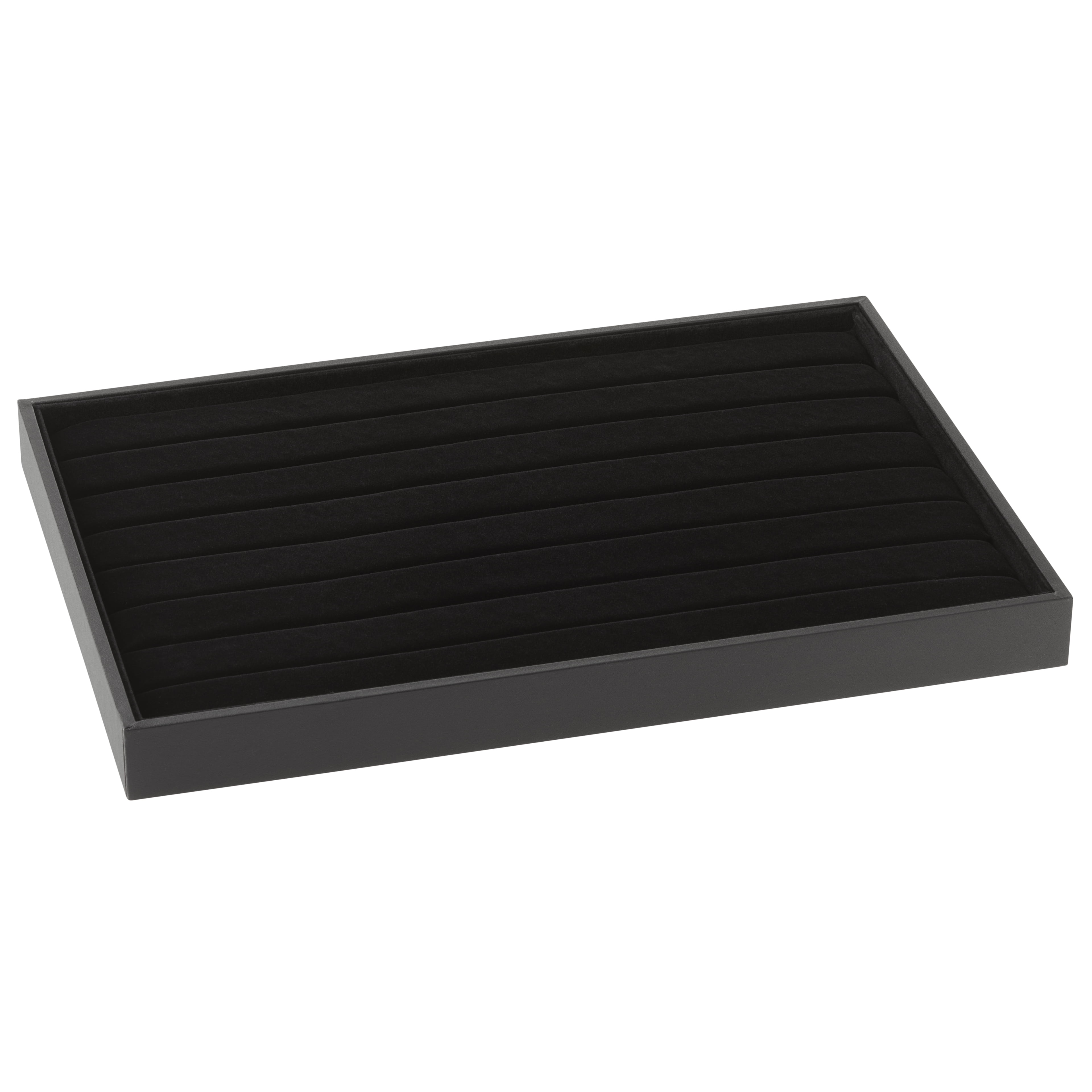 12 Pack: Black Velvet Ring Display Tray by Bead Landing™ - Walmart.com