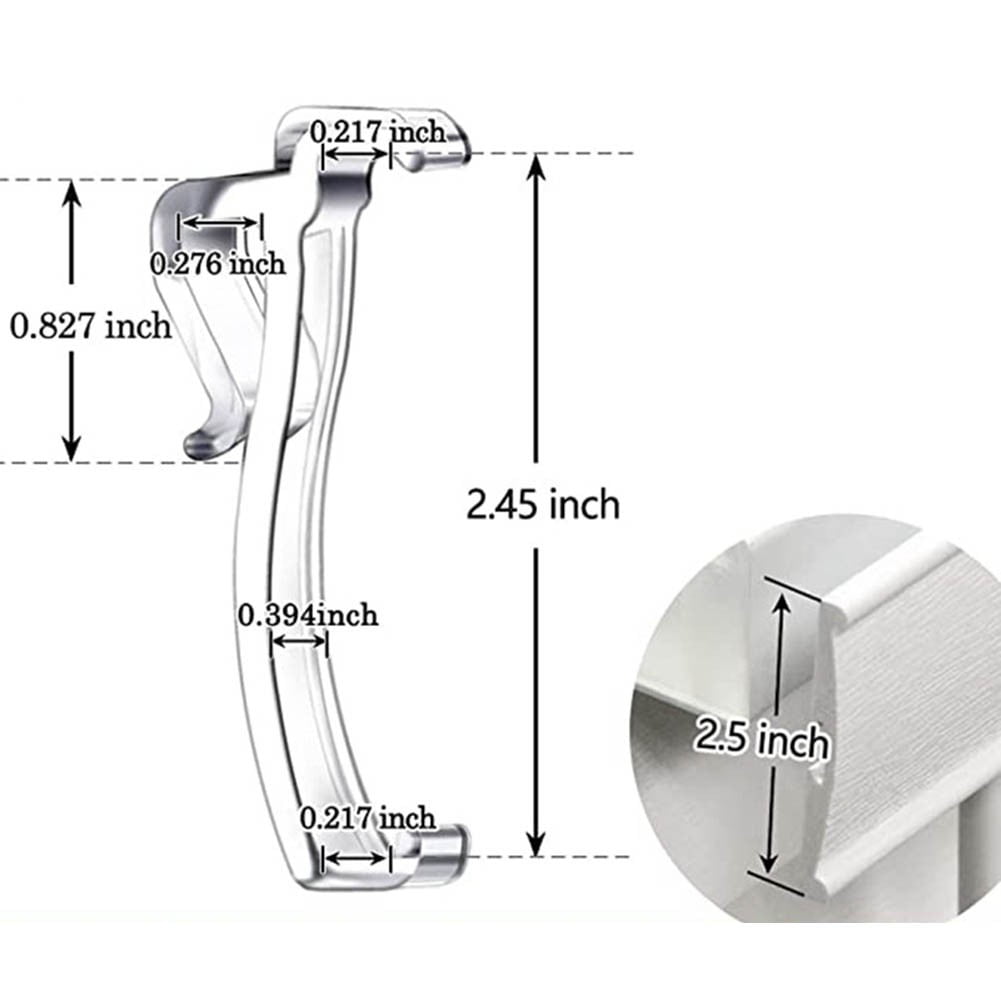 12 Pack Blind Clips 2.5 Inch Blinds Parts Replacements Clear For Vertical - Walmart.com