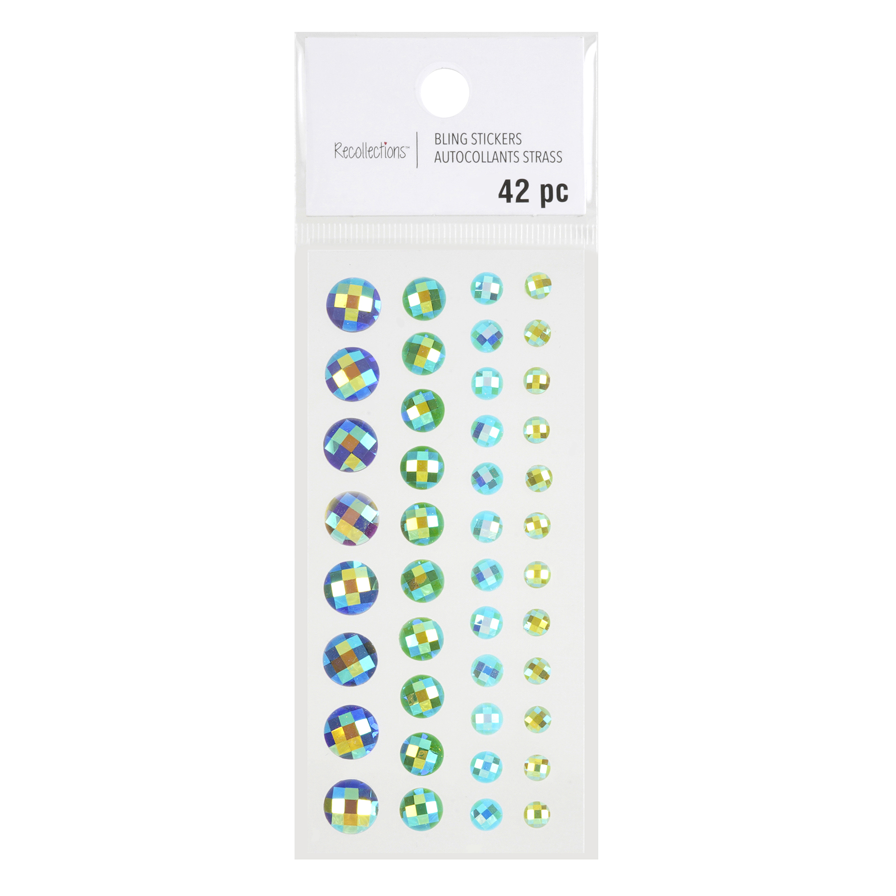 12 Pack: Blue Iridescent Gem Bling Stickers by Recollections™ - Walmart.com