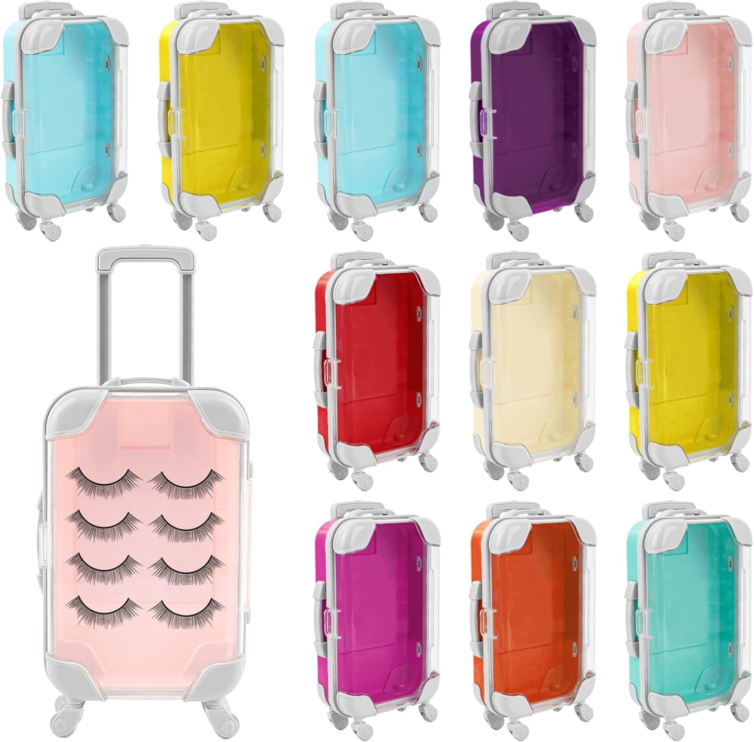 12 Pack Box Empty Packaging Storage Containers Mini Suitcase Candy 9 ...