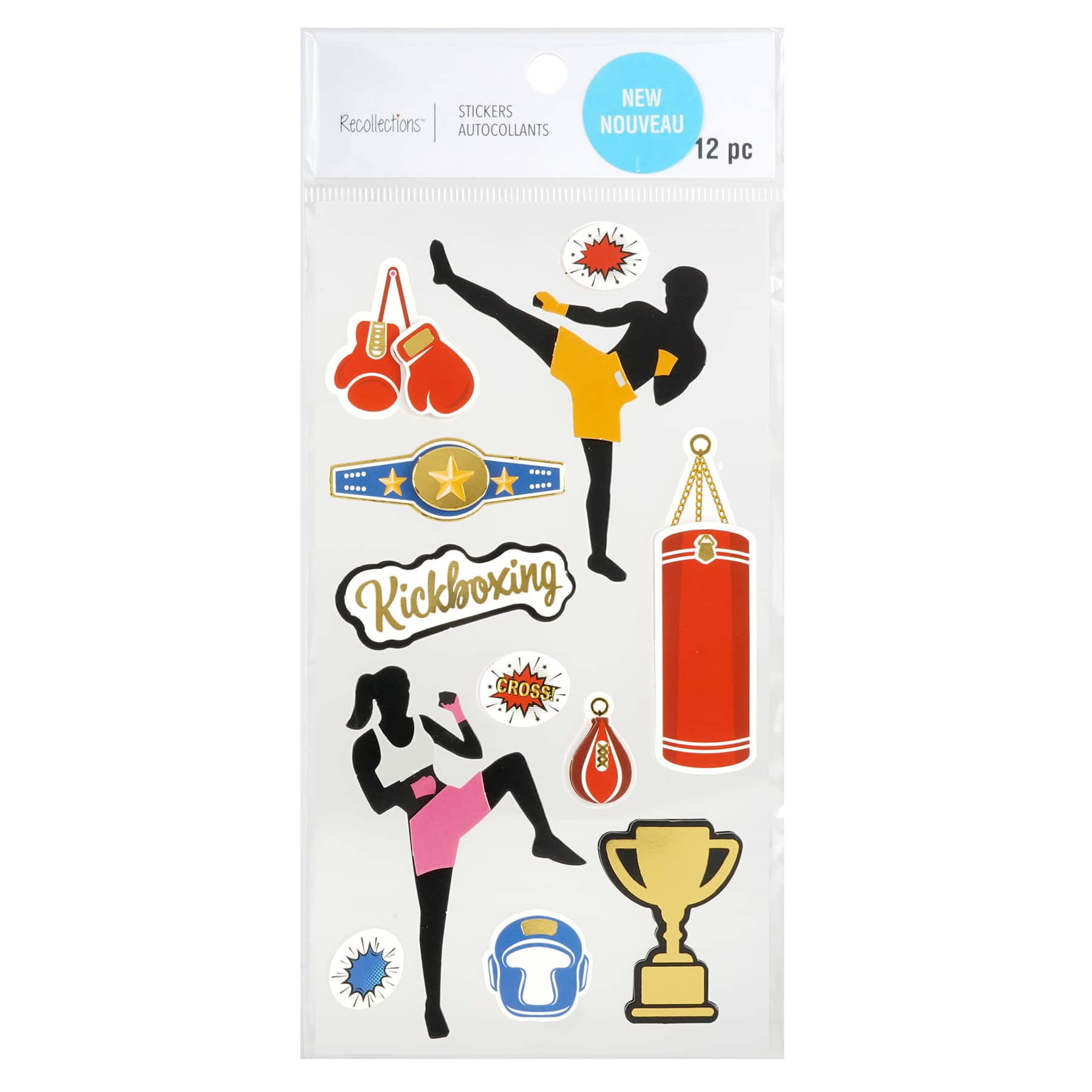 12 Pack: Boxing Stickers by Recollections™ - Walmart.com