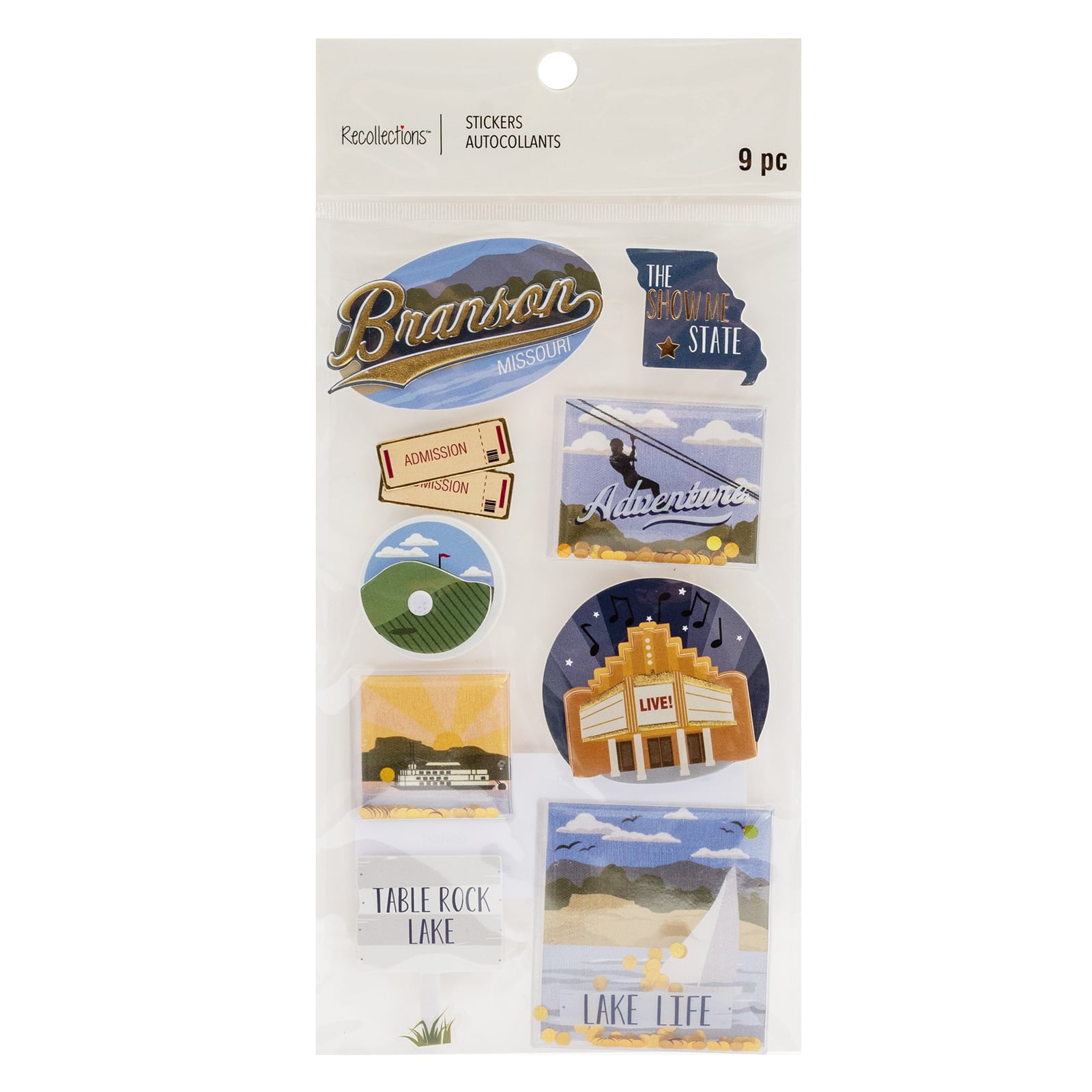 12 Pack: Branson Dimensional Stickers by Recollections™ - Walmart.com