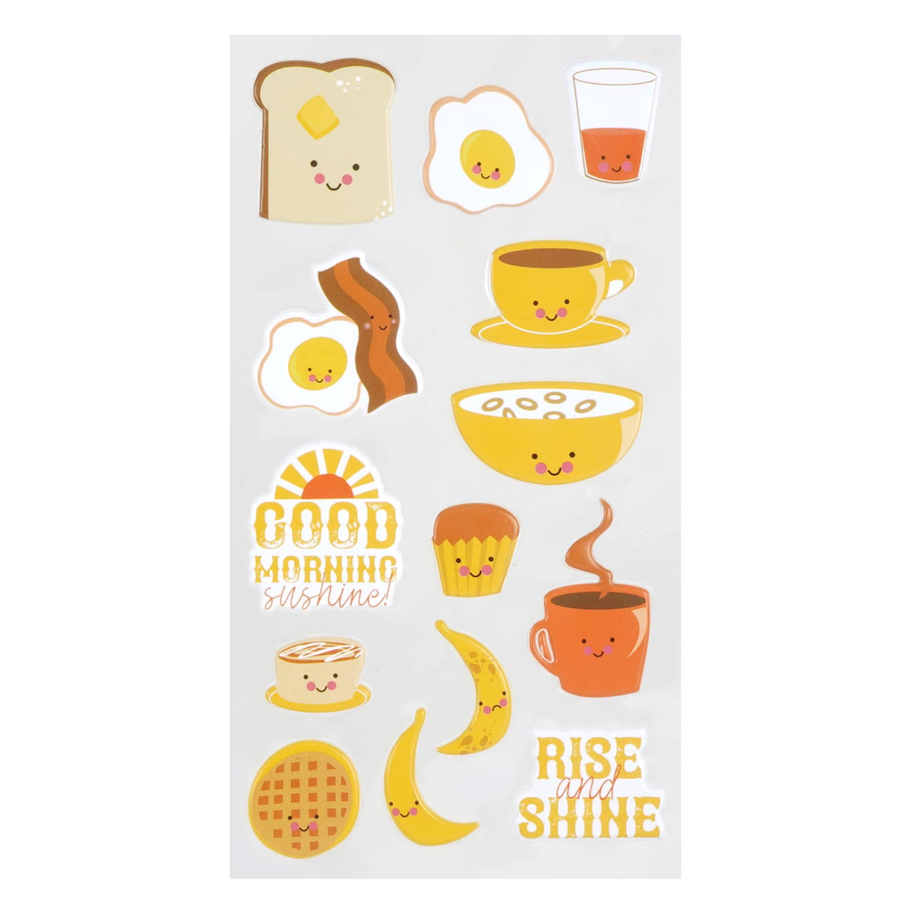 12 Pack: Breakfast Food Puffy Stickers by Recollections™ - Walmart.com