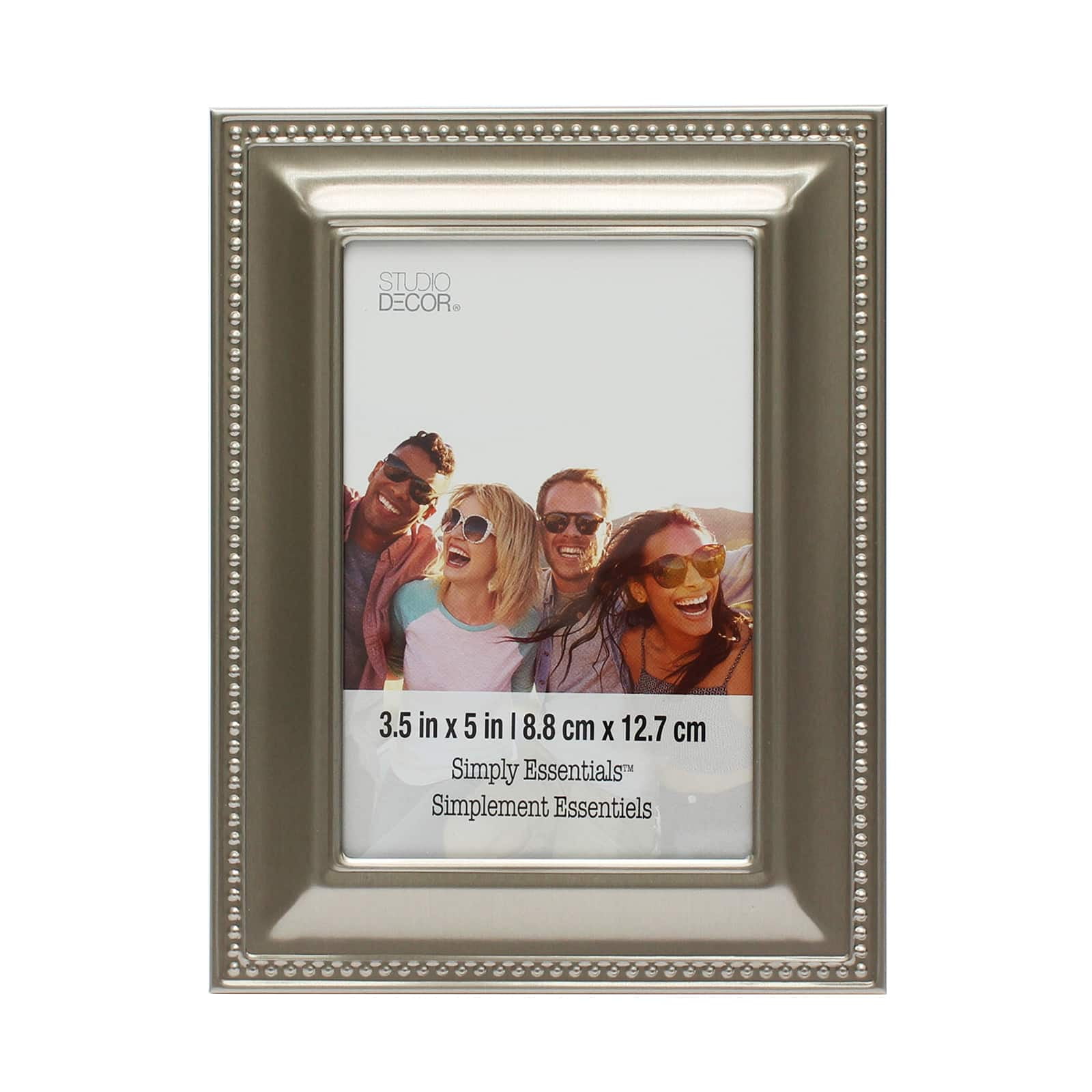 12 Pack: Brushed Silver Beaded Frame, Simply Essentials™ by Studio ...