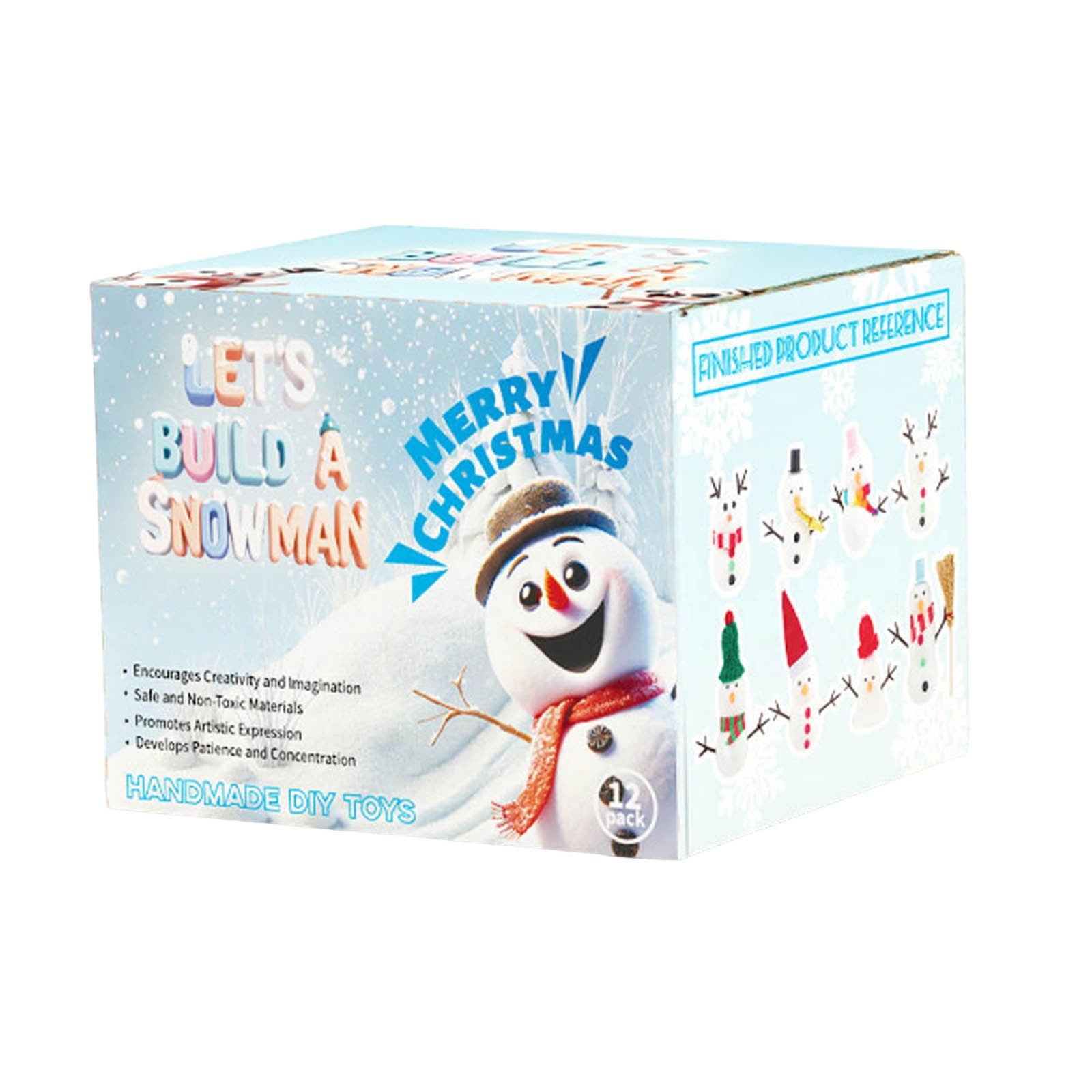 12 Pack Build A Snowman Kit Snowman Crafts For Kids,Modeling Clay ...