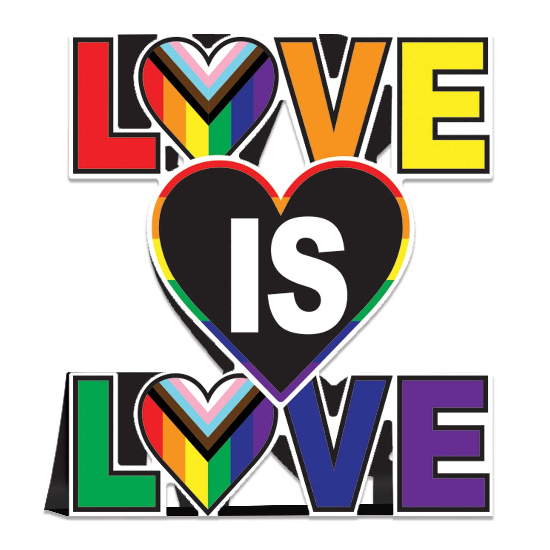 12 Pack Bulk 3-D Love Is Love Party Centerpiece - Walmart.com