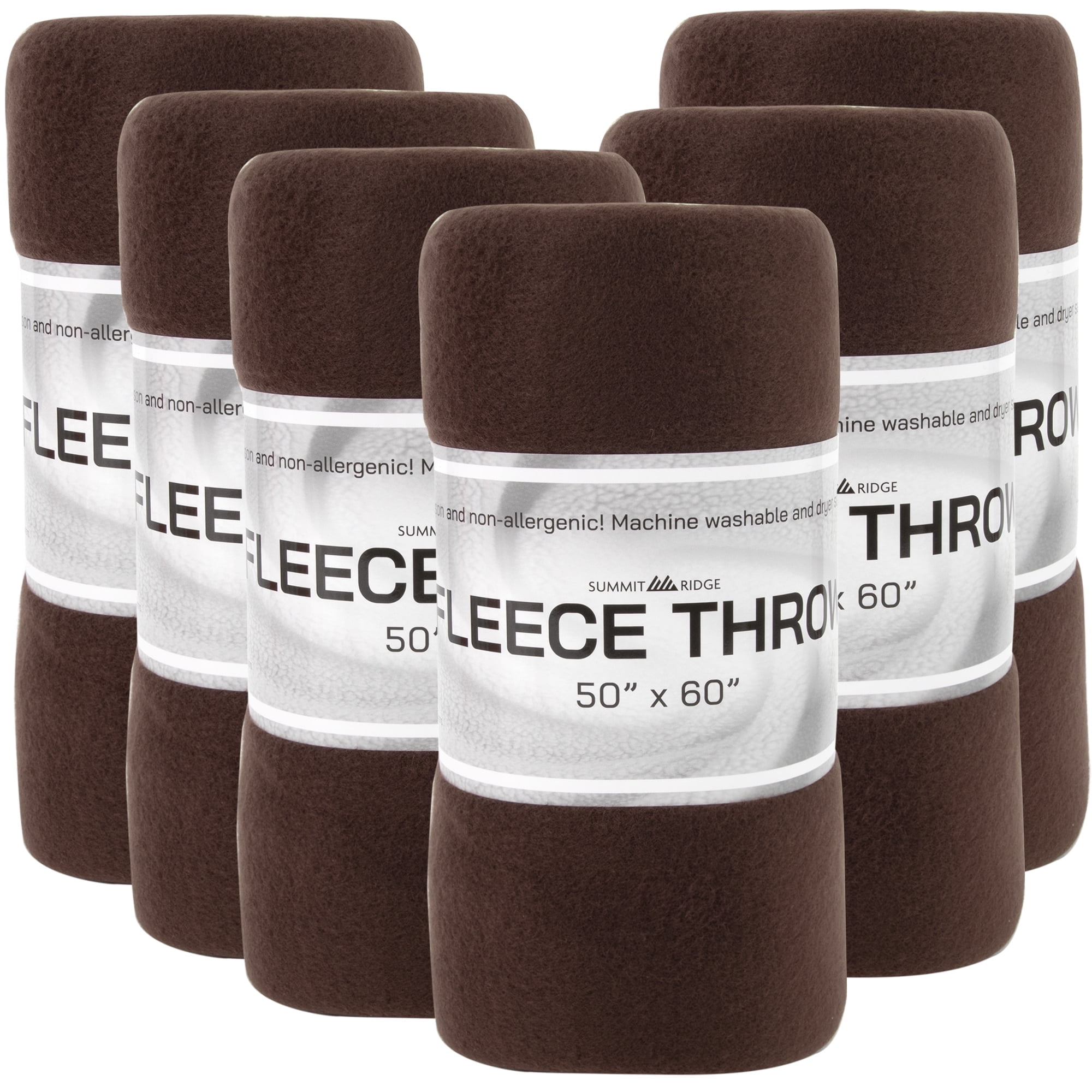 12 Pack Bulk Throw Blankets Twin Size 60x50 Hypoallergenic, Lightweight ...