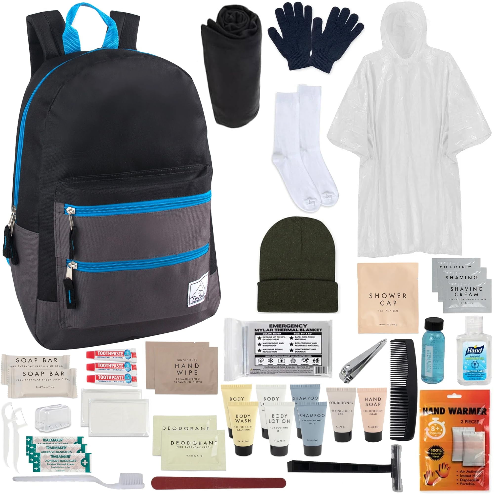 12 Pack of Bulk Wholesale 45 Piece Winter Care Toiletry Kits for Men ...