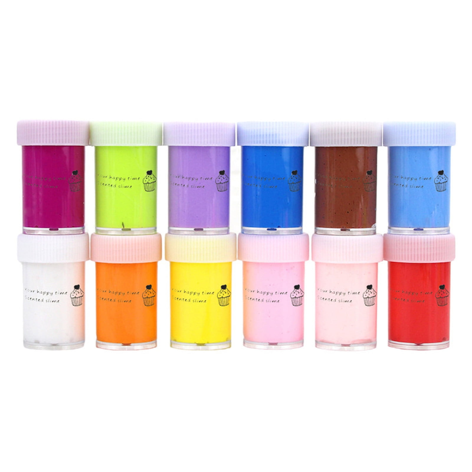 12 Pack Butter Slime Kit Scented Soft Stretchy Slime For Kids, Eco ...