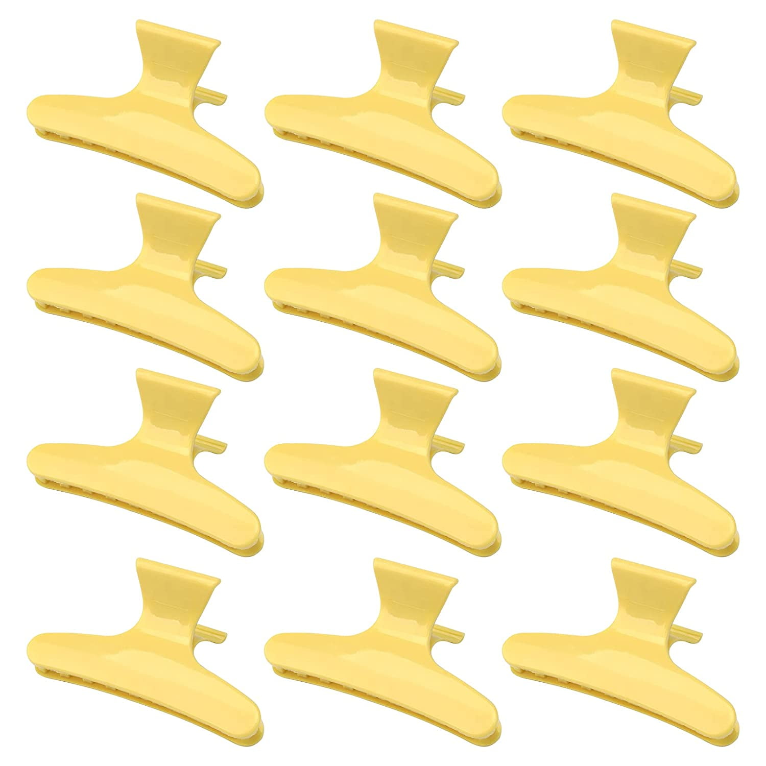 12 Pack Butterfly Hair Clamps Clips Hair Claw Clips Salon Pro Section ...
