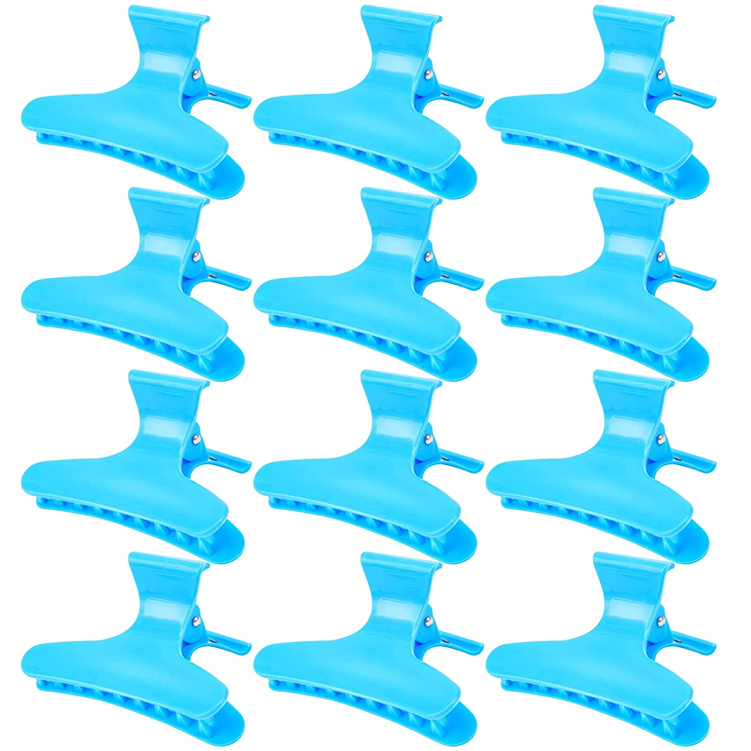 12 Pack Butterfly Hair Clamps Clips Hair Claw Clips Salon Pro Section ...
