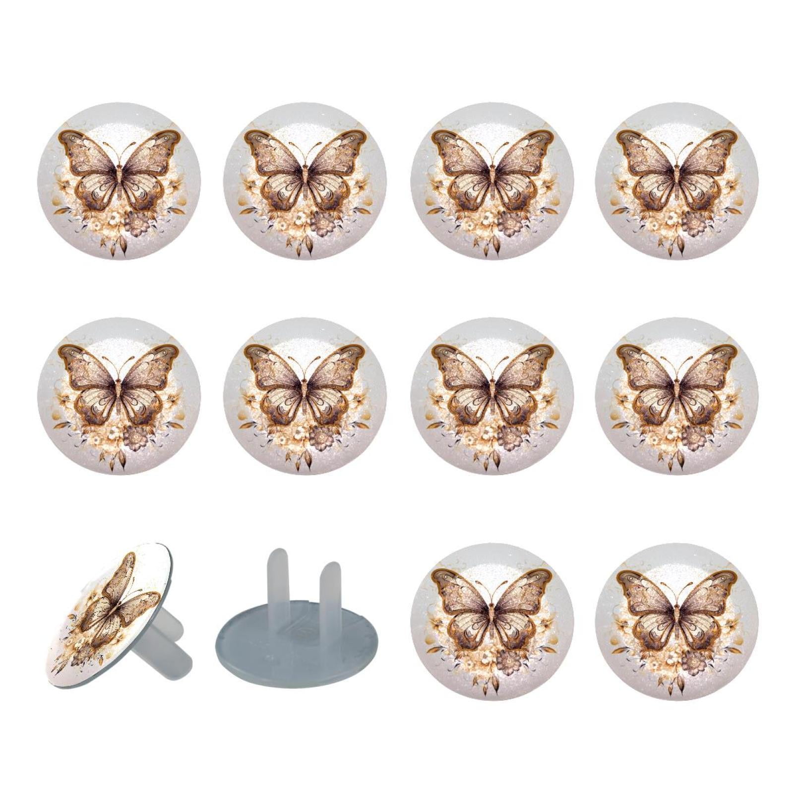 12 Pack Butterfly Outlet Covers Baby Proofing Socket Protectors Child ...