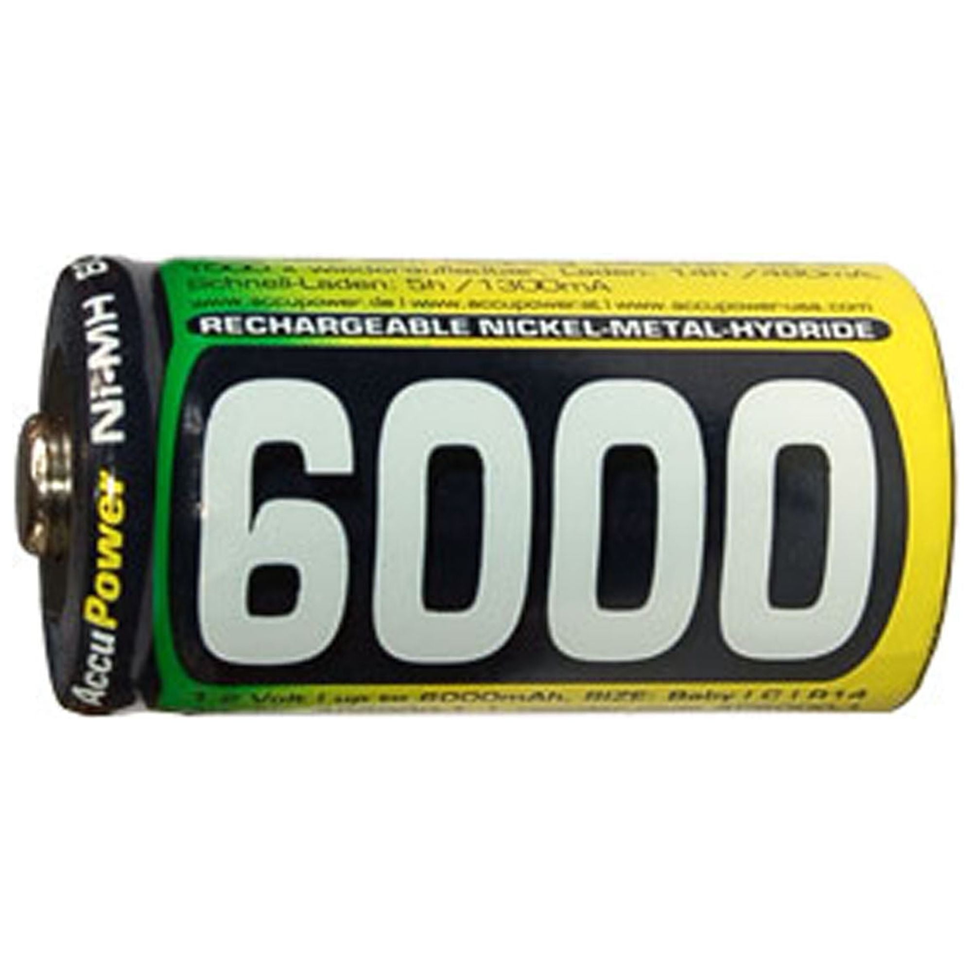 12-Pack C AccuPower NiMH Batteries (6000 mAh) - Walmart Business Supplies