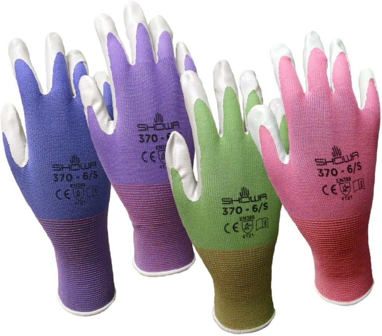 12 Pack CYRP Atlas NT370 Atlas Nitrile Garden Gloves - Medium (Assorted ...