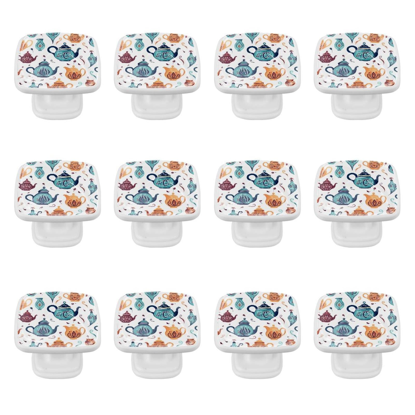 12 Pack Cabinet Knobs Square Knobs Arabian Tea Kettle Drawers Cabinet ...