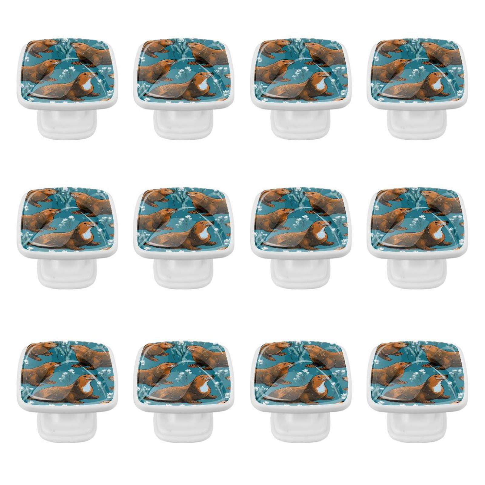 12 Pack Cabinet Knobs Square Knobs Platypus Duckbill Drawers Cabinet ...
