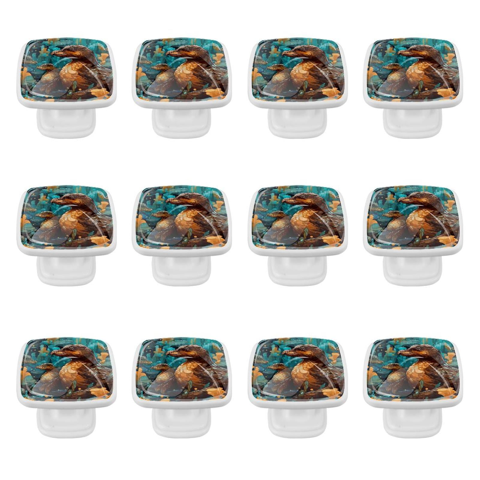 12 Pack Cabinet Knobs Square Knobs Platypus Duckbill Drawers Cabinet ...