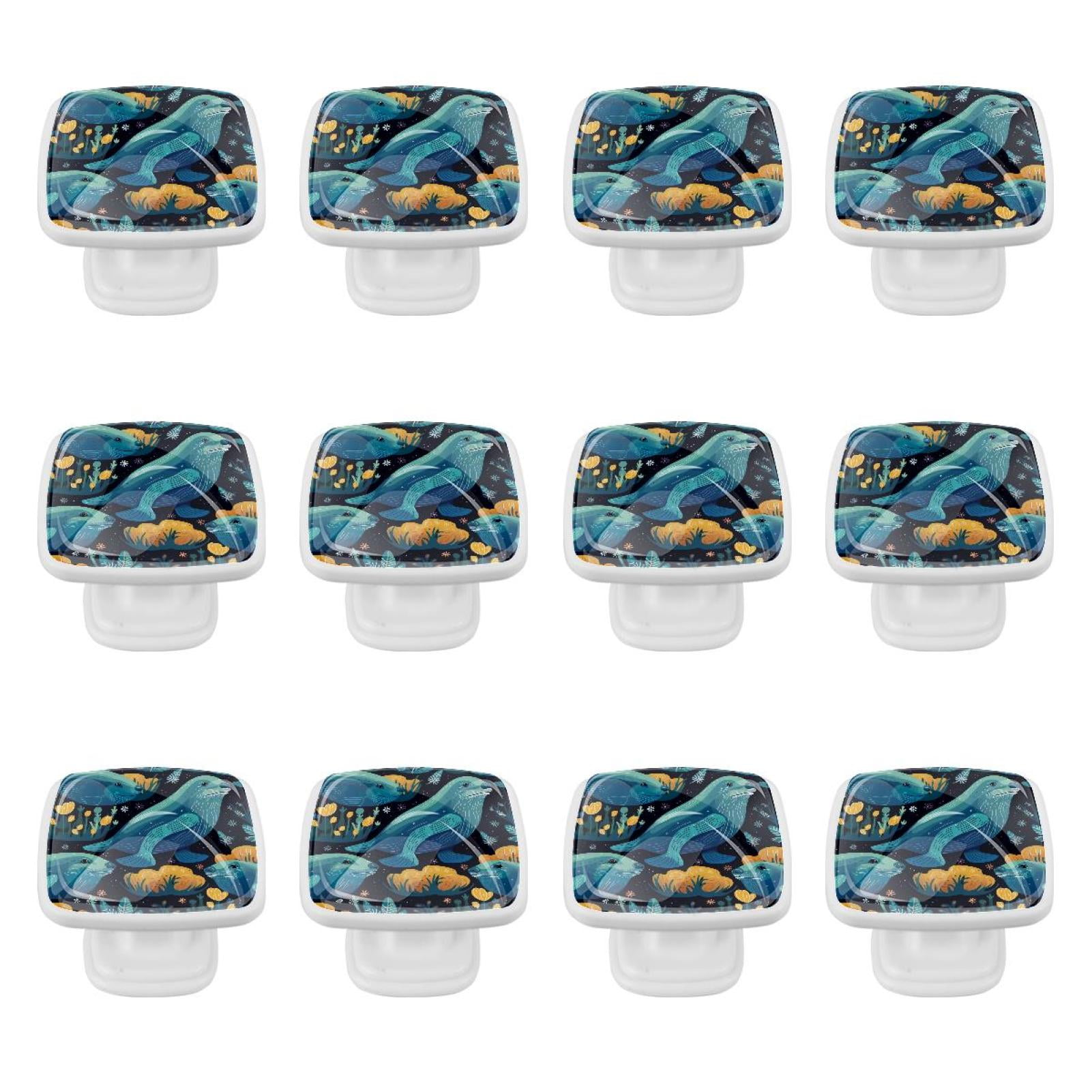 12 Pack Cabinet Knobs Square Knobs Platypus Duckbill Drawers Cabinet ...
