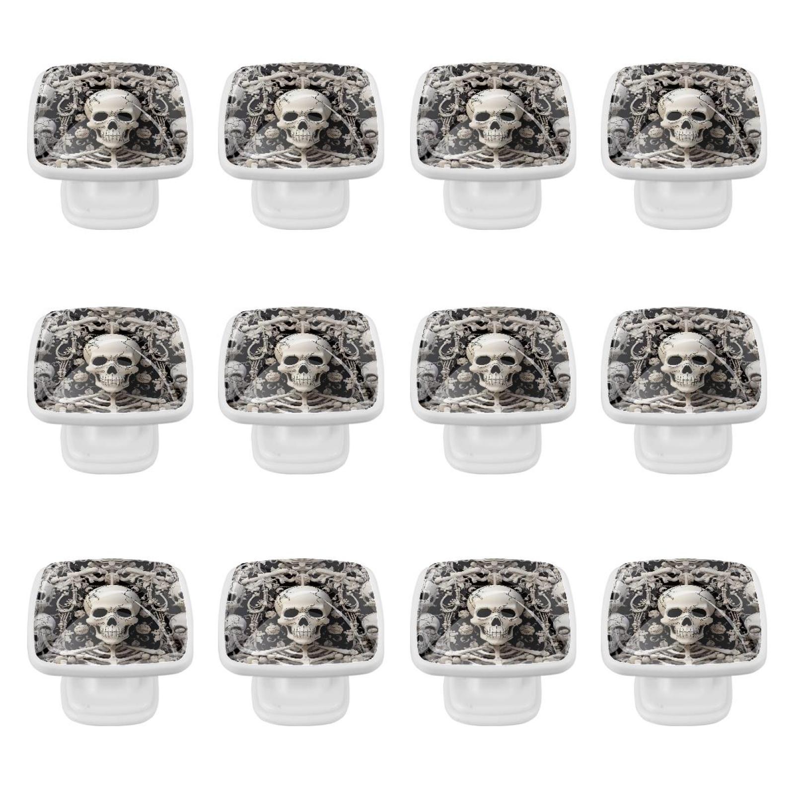 12 Pack Cabinet Knobs Square Knobs Skeleton Drawers Cabinet Hardware ...