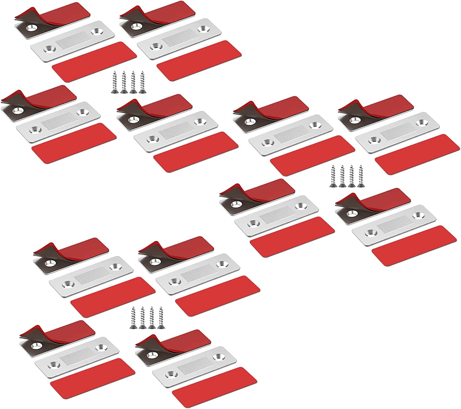 12 Pack Cabinet Magnetic Catch Ultra Thin Magnetic Door Catch Adhesive ...