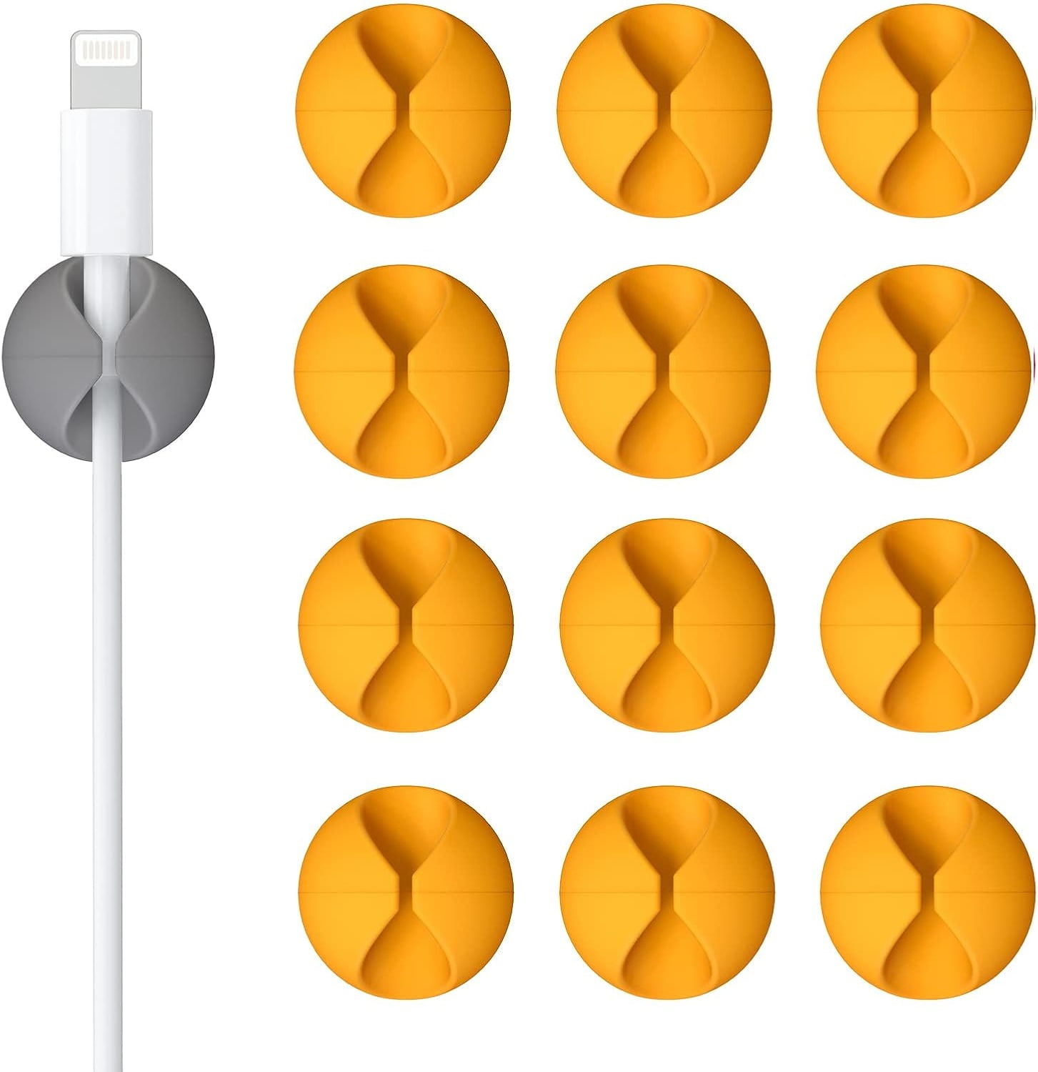 12 Pack Cable Clips, Cord Organizer Holder Adhesive Cable Management ...