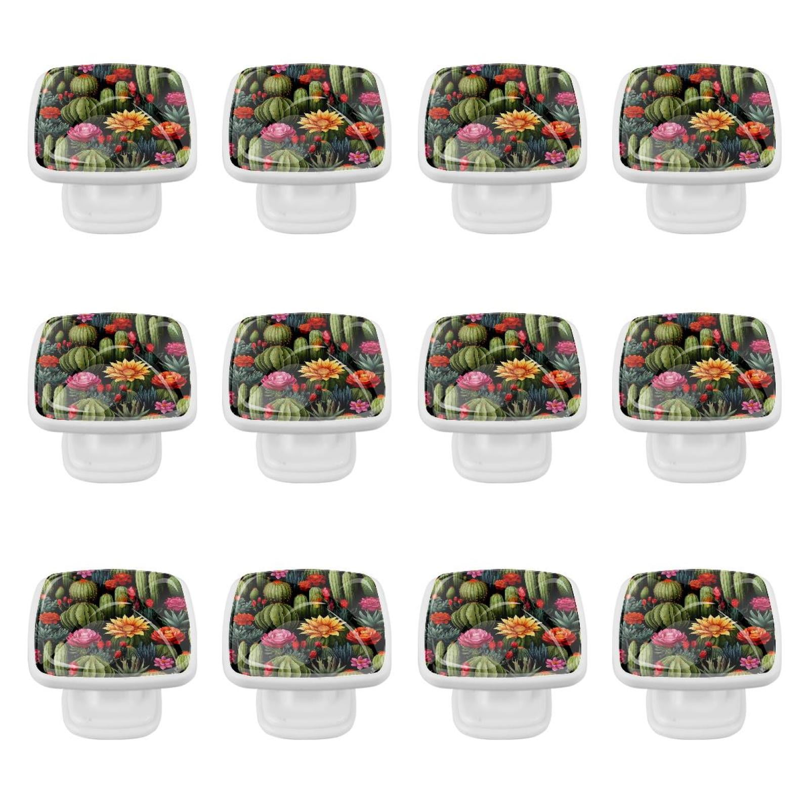 12 Pack Cactus Square Cabinet Knobs Kitchen Cabinet Pulls Cupboard ...