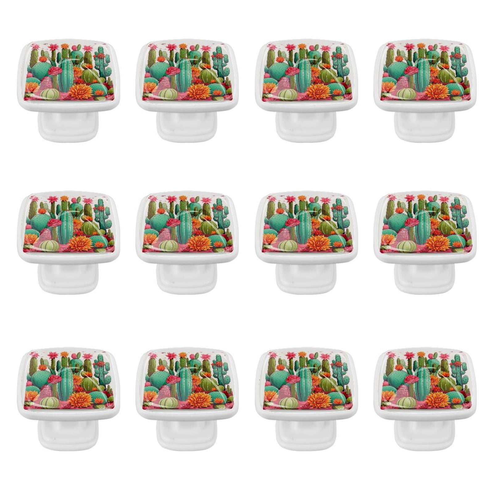 12 Pack Cactus Square Cabinet Knobs Kitchen Cabinet Pulls Cupboard ...
