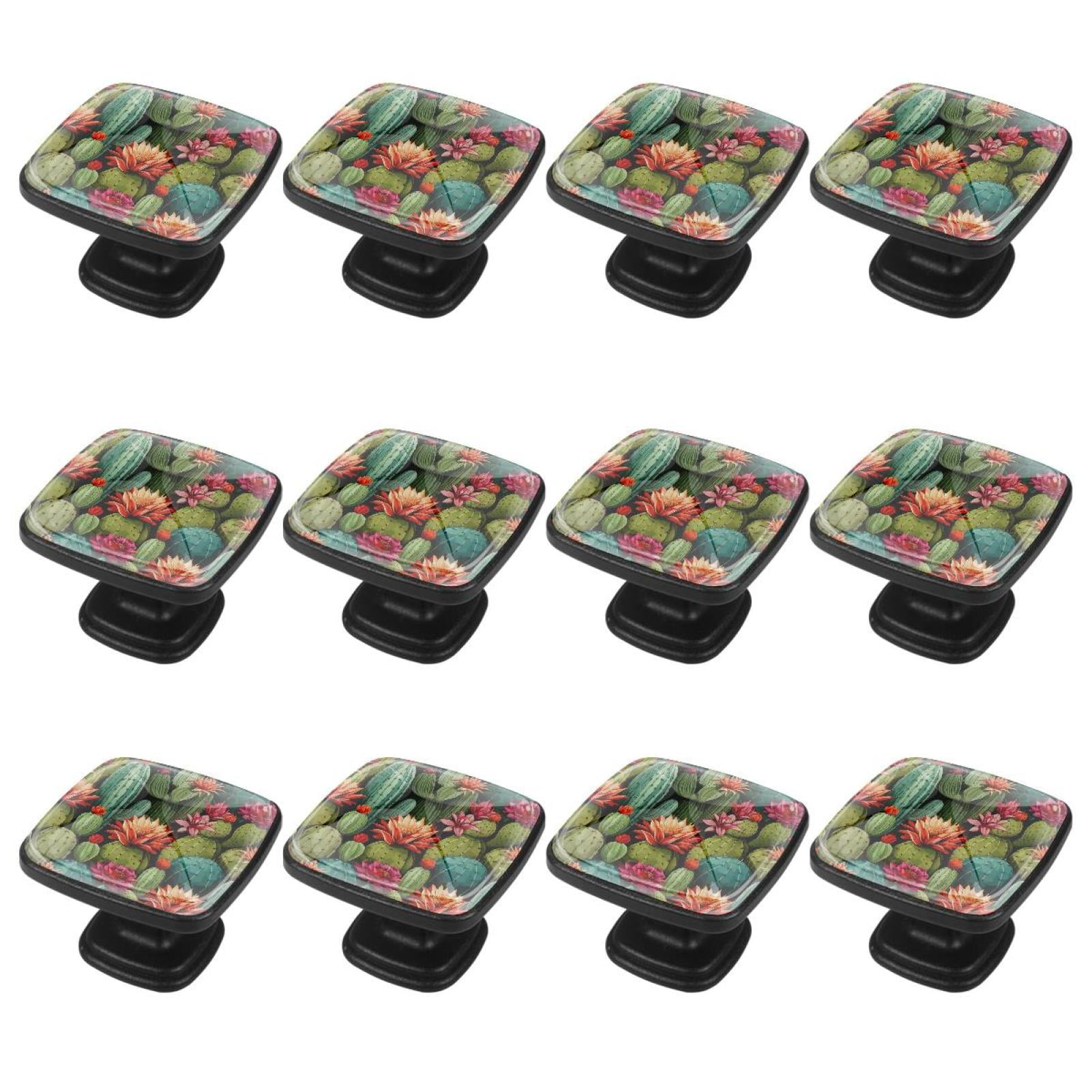 12 Pack Cactus Square Cabinet Knobs Kitchen Cabinet Pulls Cupboard ...