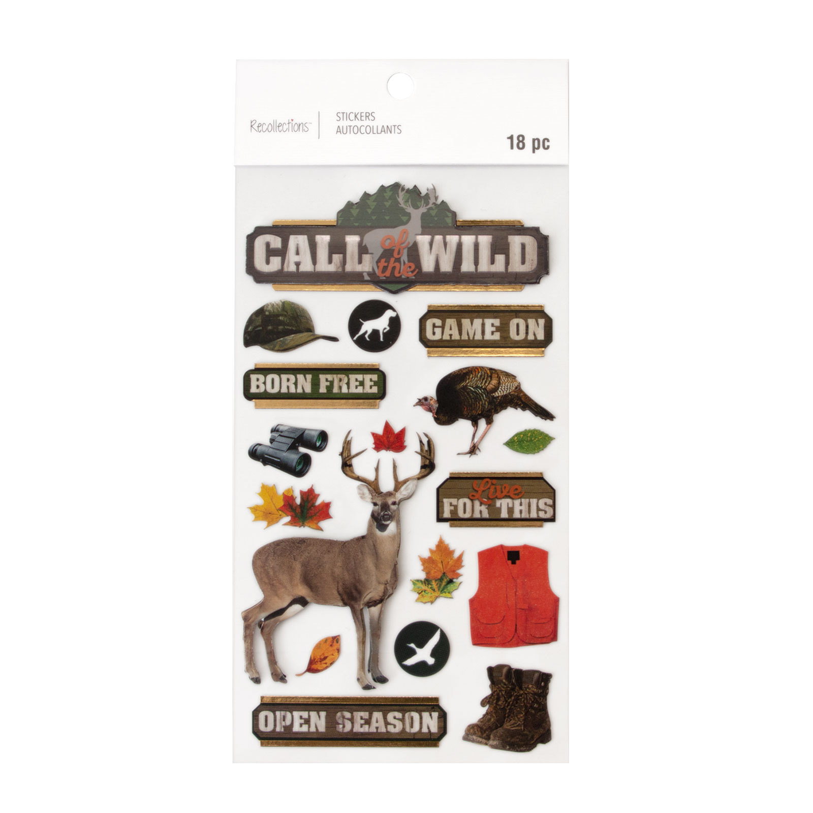 12 Pack: Call of the Wild Stickers by Recollections™ - Walmart.com