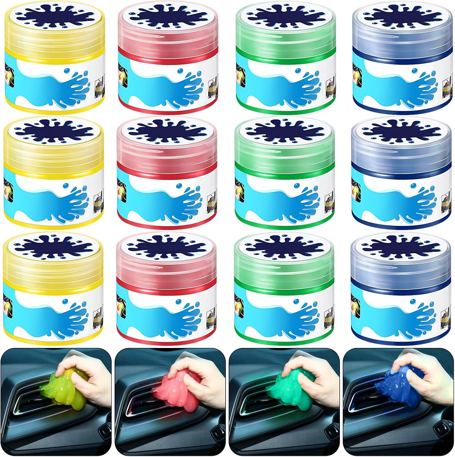 12 Pack Car Detailing Cleaner Putty Auto Clean Dust Mud Tools ...