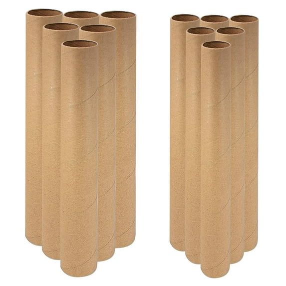 12 Pack Cardboard Tube Craft MDA05 Rolls, 2 Size Empty Cardboard Tubes ...