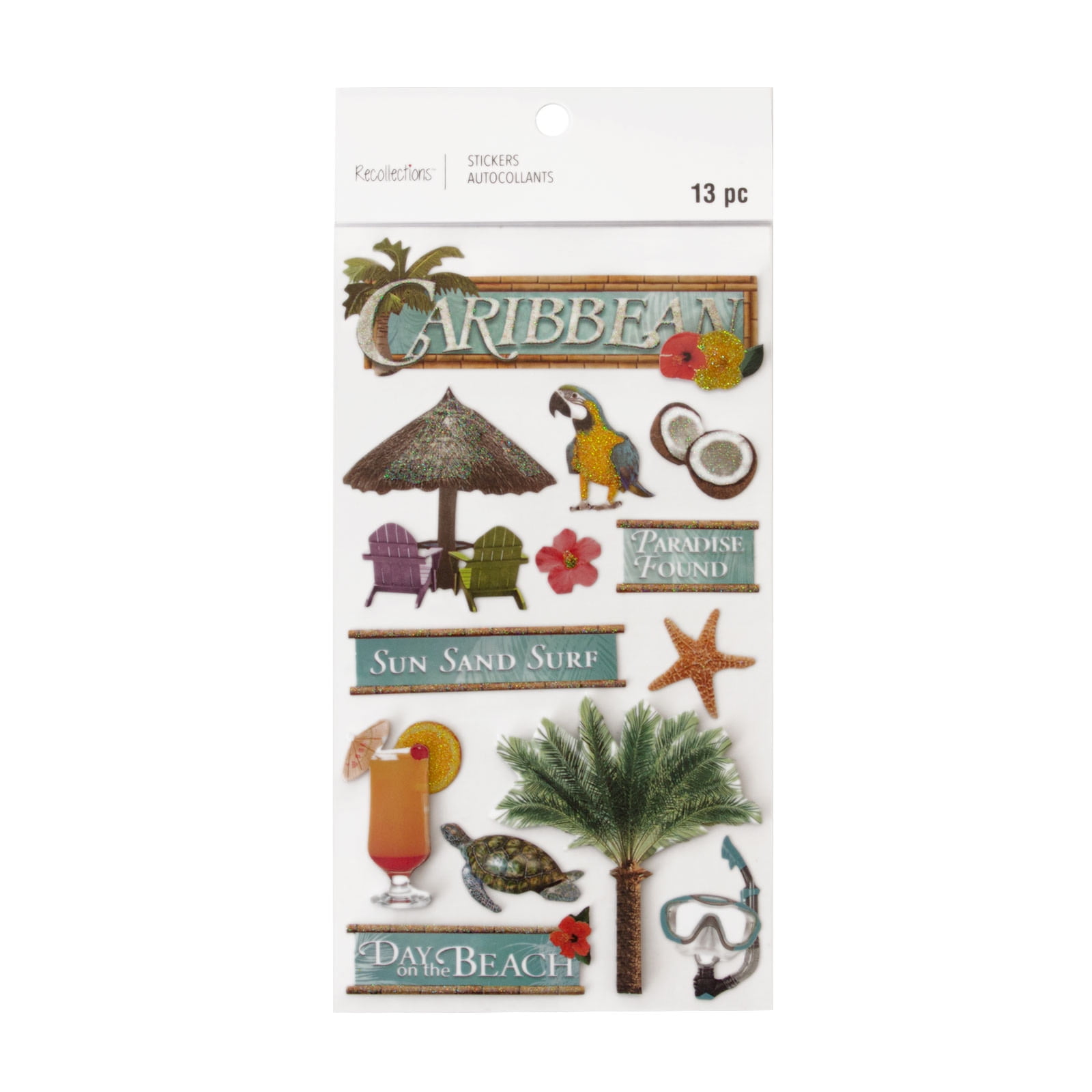12 Pack: Caribbean Stickers by Recollections™ - Walmart.com