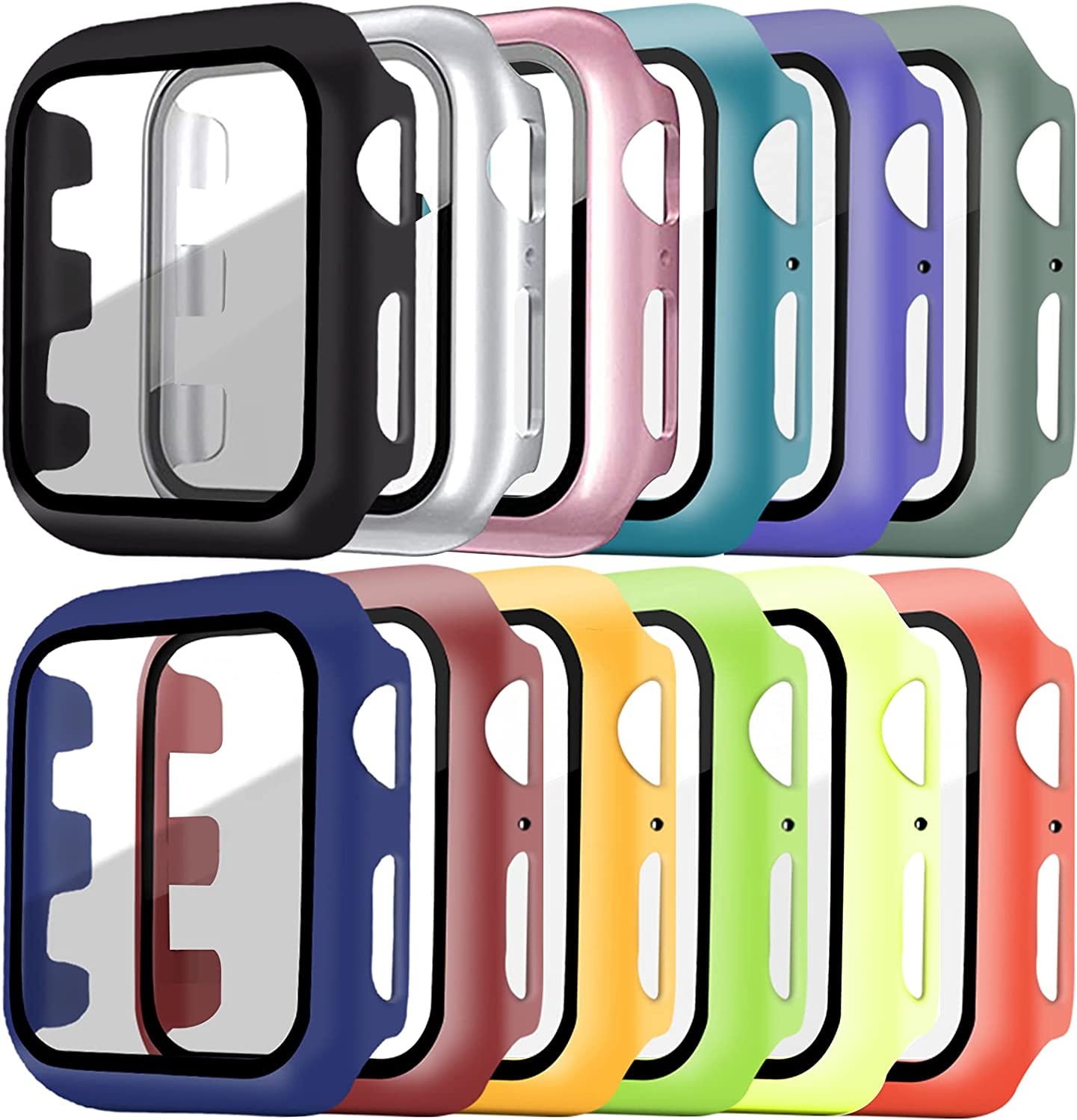 12 Pack Case 42mm with Tempered Glass Screen Protector Hard PC ...