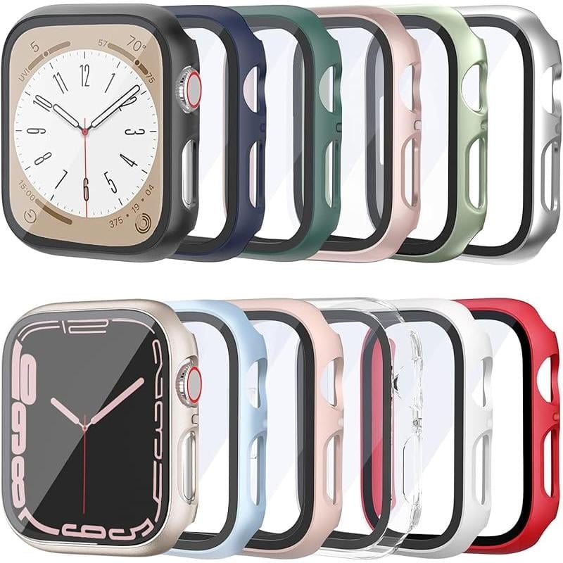 [12 Pack] Case Compatible with Apple Watch Series 9 8 7 45mm with ...