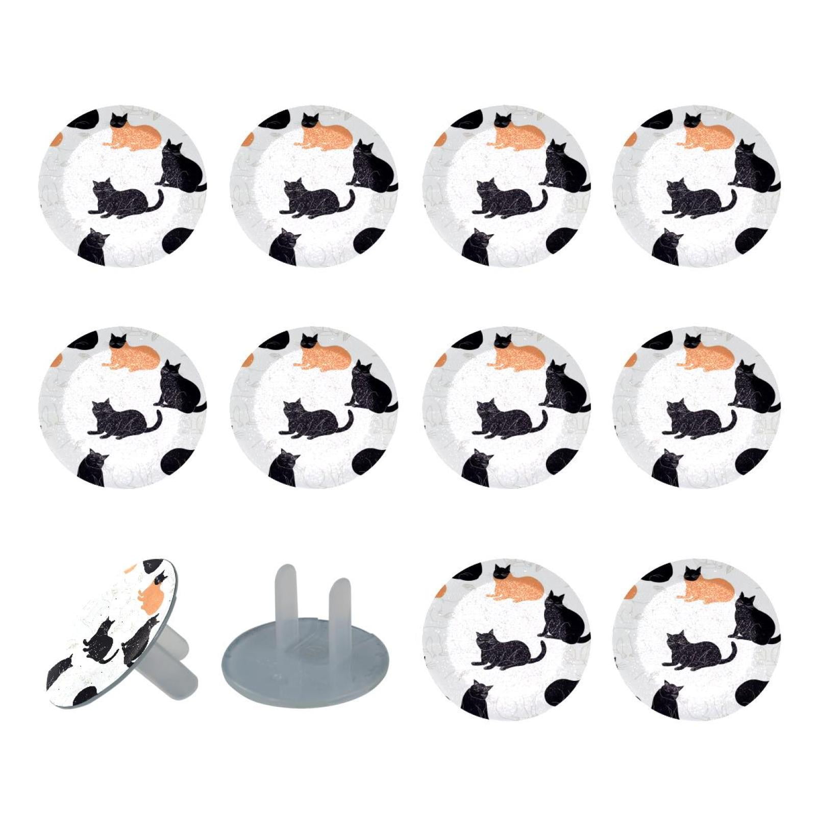 12 Pack Cats on a White Background Outlet Covers Baby Proofing | Safe ...