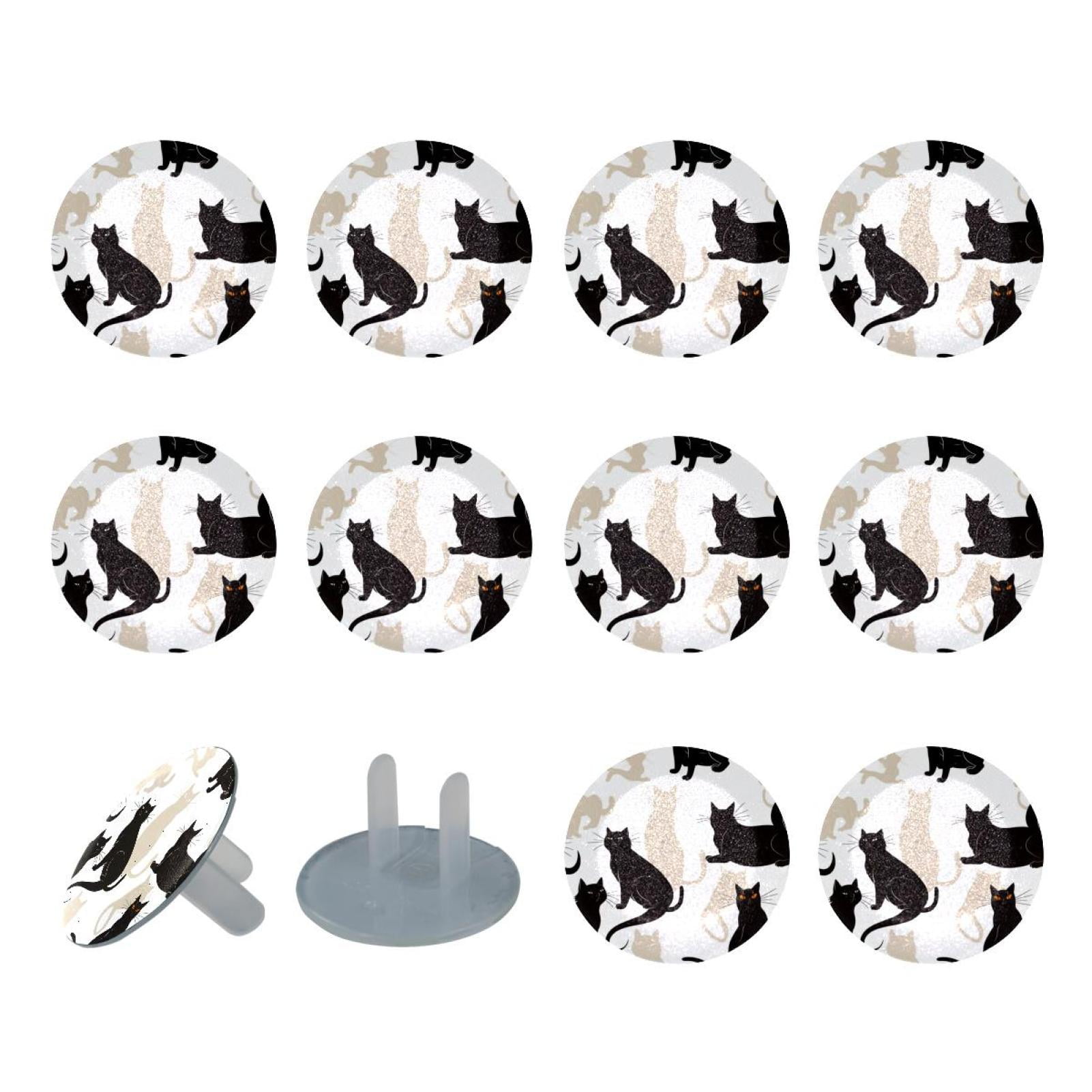 12 Pack Cats on a White Background Outlet Covers Baby Proofing Plug ...