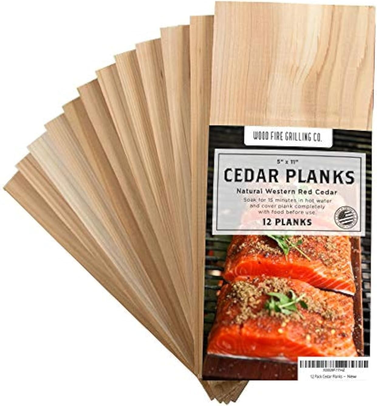 12 Pack Cedar Planks for Grilling Salmon and More - Sourced and Made in ...