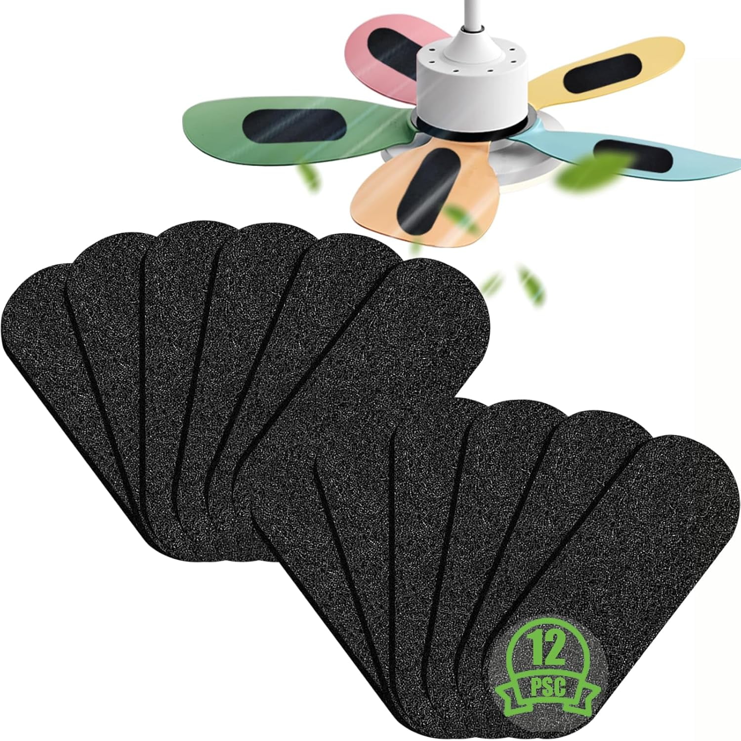 12 Pack Ceiling Fan Filters for Blades, Ceiling Fan Filter, Unscented ...